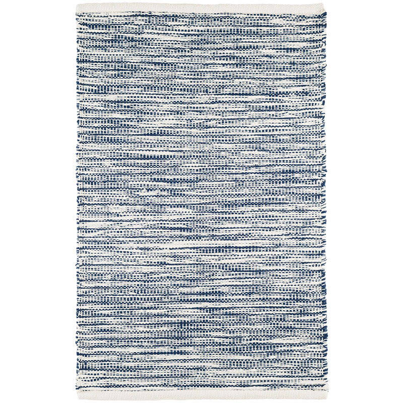 Tideline Navy and White Indoor/Outdoor Rug | The Company Store