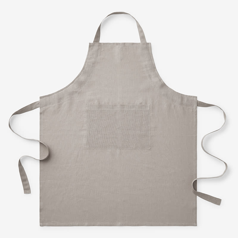 100% Linen Solid Color Apron | The Company Store