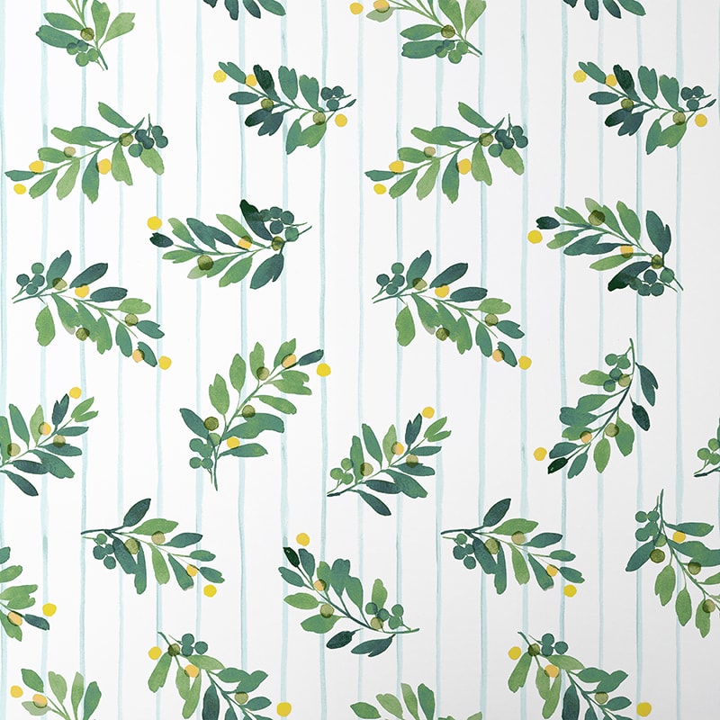 Plinto Botanical Stripe Wallpaper | The Company Store
