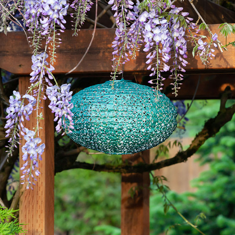 Soji™ Stella Oval Solar Outdoor Lantern | The Company Store