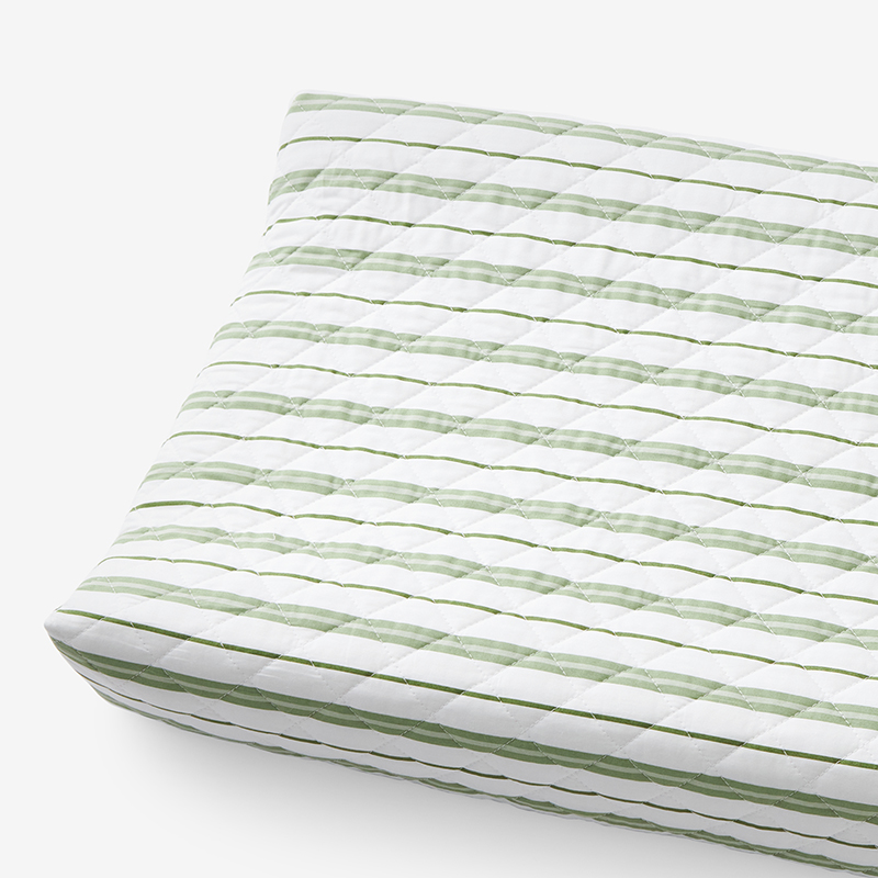Classic Stripes Quilted Changing Pad Cover | The Company Store