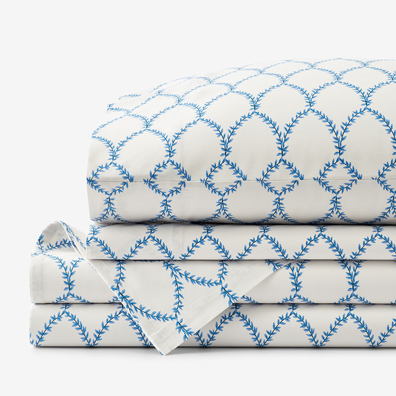 Rifle Paper Co. Laurel Leaf Sateen Sheet Set