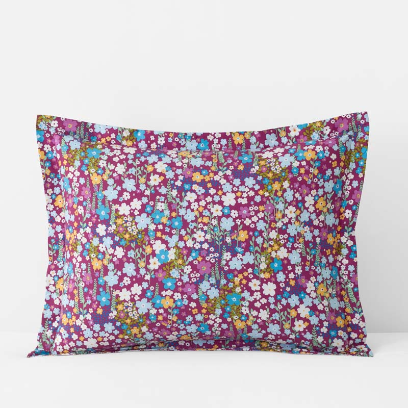 Idril Reversible Percale Sham | The Company Store