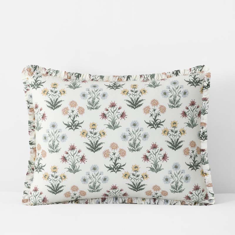 Garden Patch Cotton Percale Sham | The Company Store