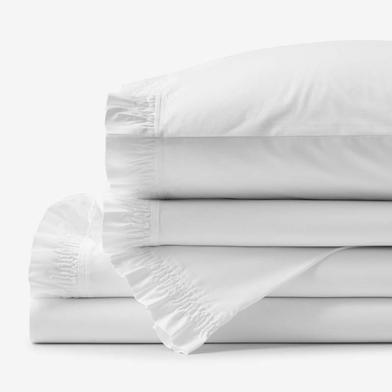 Ruffle Garment-Washed Percale Sheet Set | The Company Store