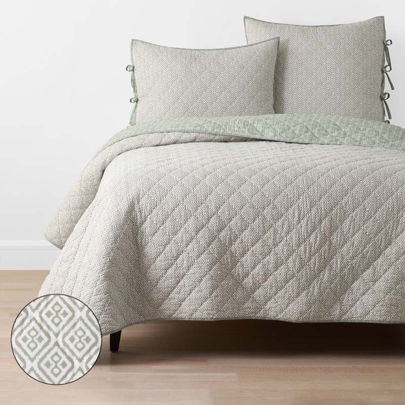 Tira Geo Reversible Cotton Quilt | The Company Store