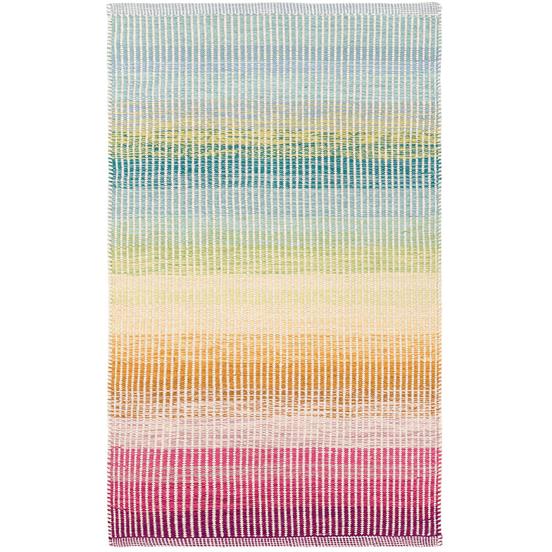 Watercolor Horizon Rainbow Cotton Indoor Rug | The Company Store