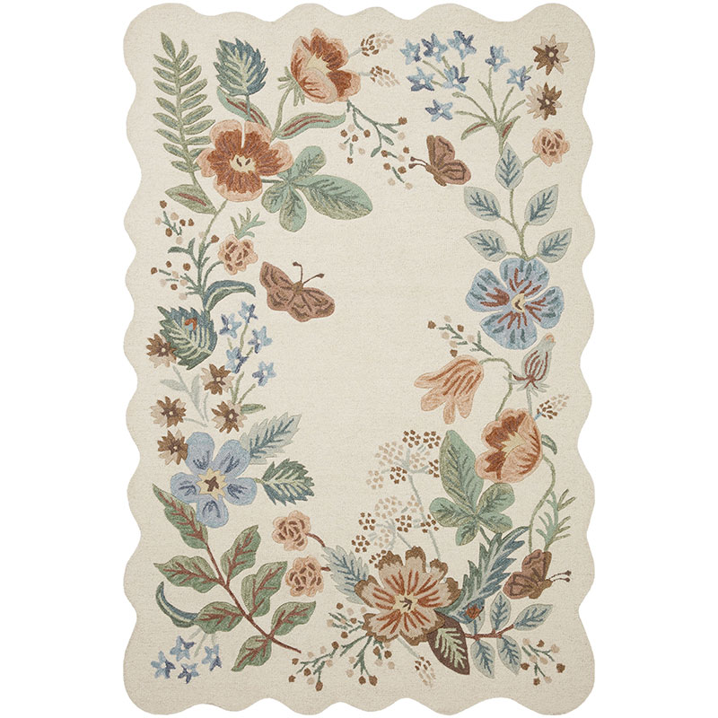 Rifle Paper Co. x Loloi Silhouette Scallop Rug | The Company Store