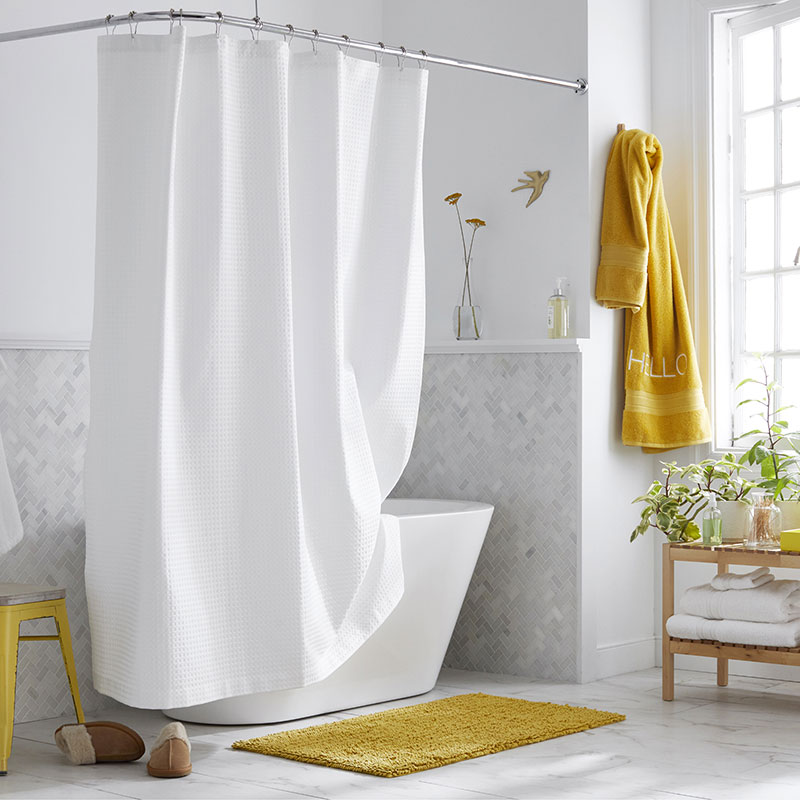 Cotton Woven Shower Curtain | The Company Store