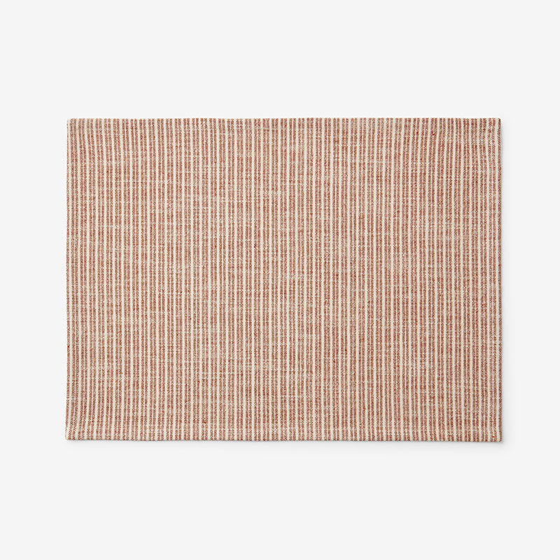 Textured Stripe Cotton Placemats, Set of 4 | The Company Store