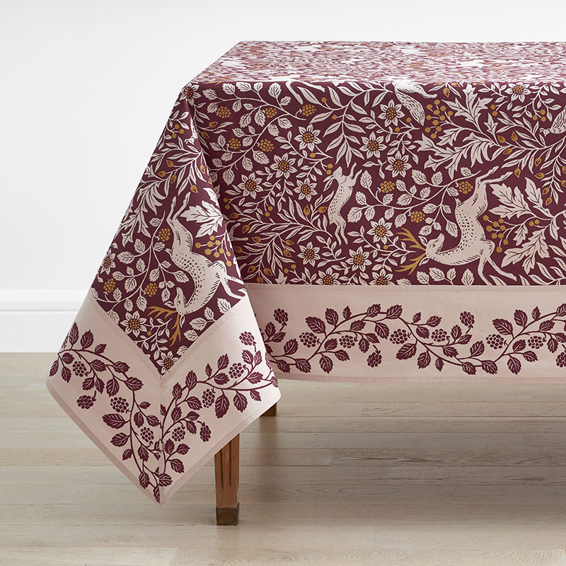 Floral Printed Cotton Tablecloth | The Company Store