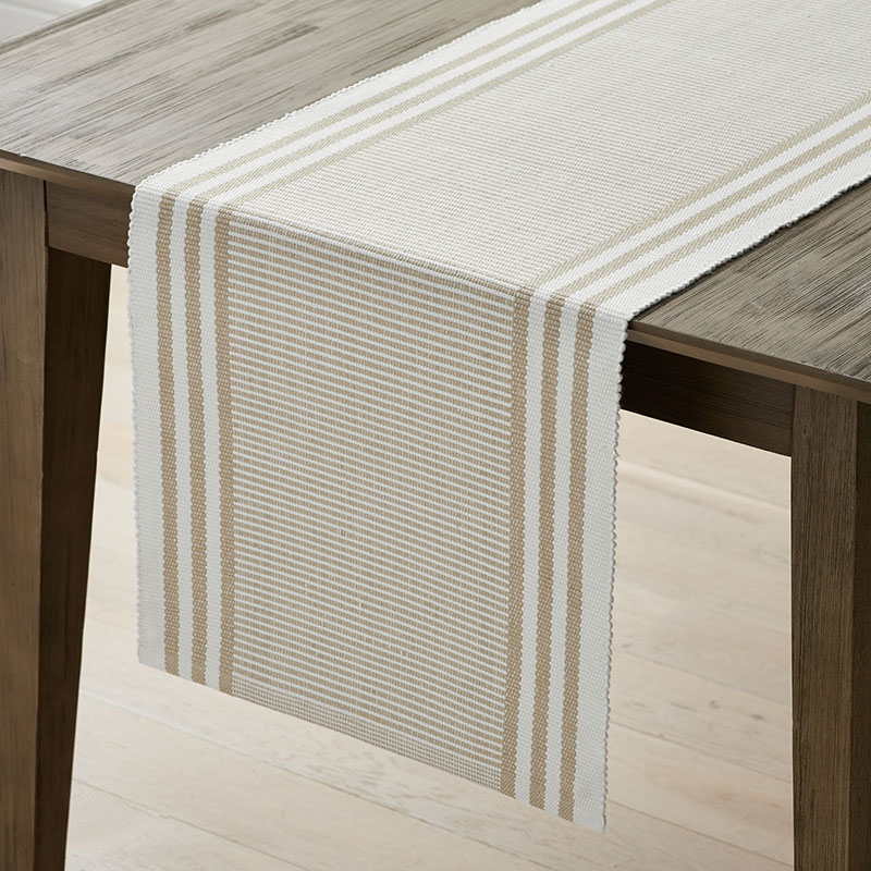 Indoor/Outdoor Stripe Tablerunner | The Company Store