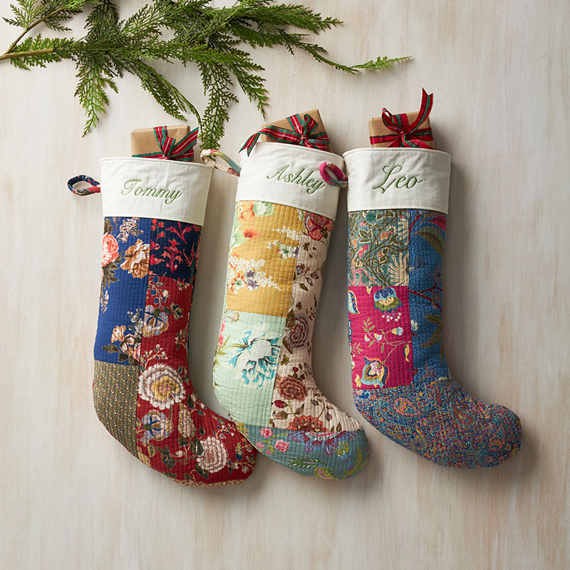Patchwork Quilted Holiday Stockings | The Company Store