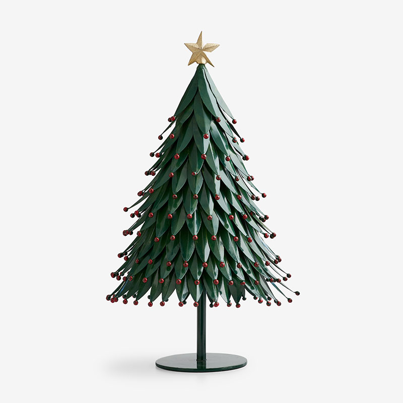 Berry Metal Holiday Tree Centerpiece | The Company Store