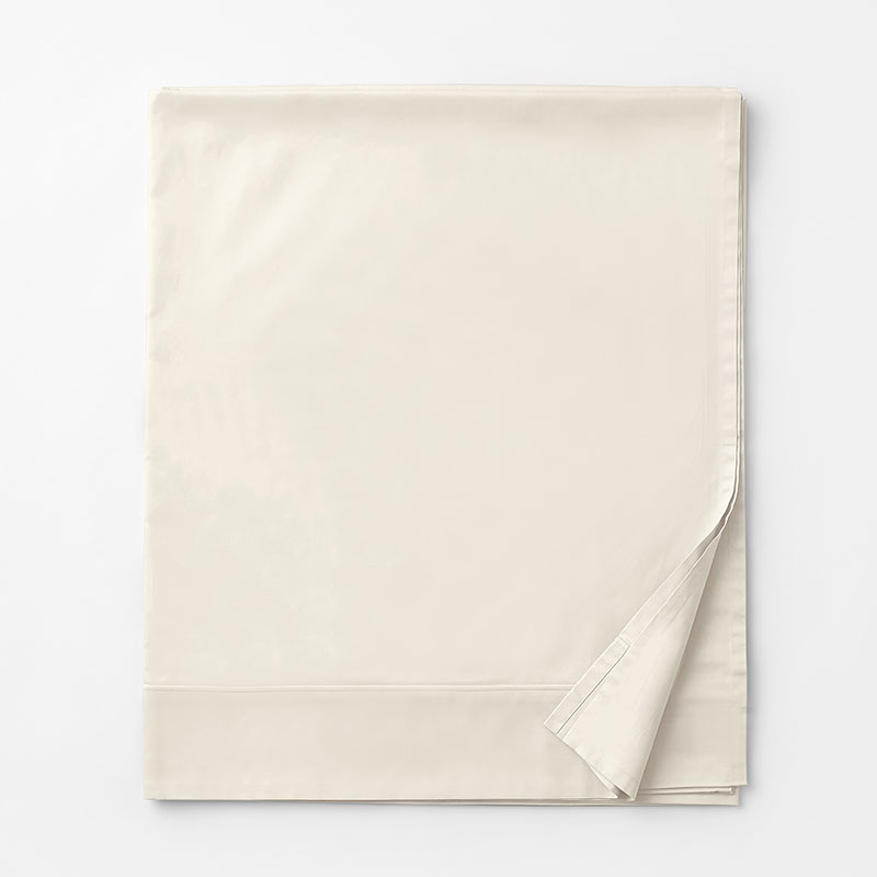 Solid Cotton Sateen Flat Sheet | The Company Store